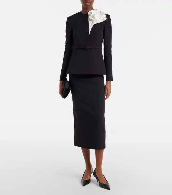Roland Mouret Crepe Pencil Skirt