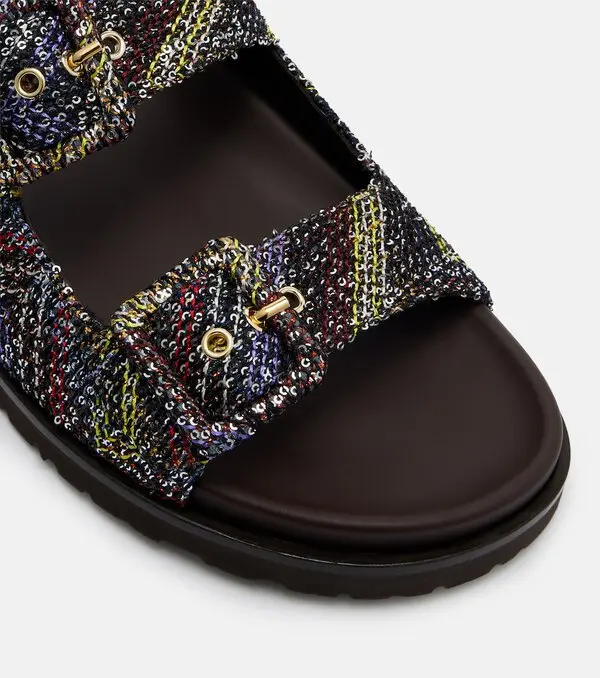 Missoni Sequined Sandals