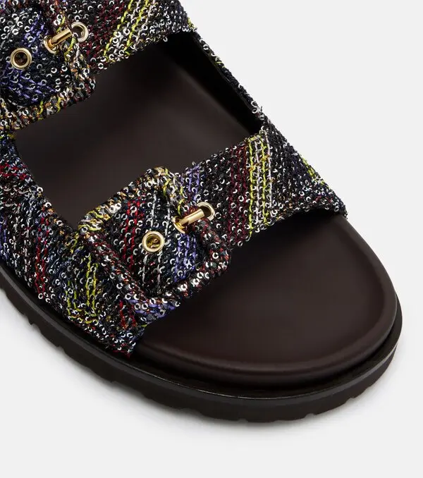 Missoni Sequined Sandals