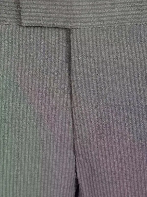 Thom Browne Seersucker Side-slit Shorts