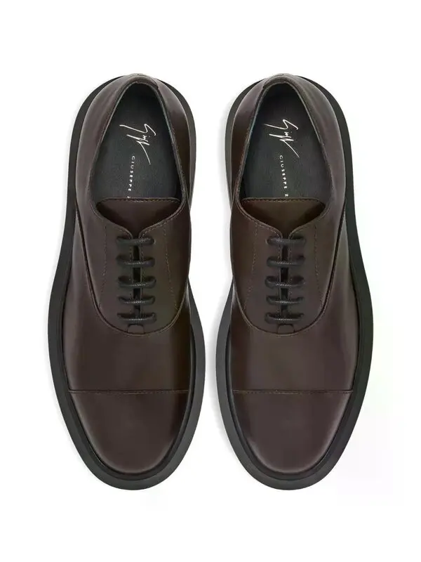 GIUSEPPE ZANOTTI Harald Lace Up Derby Shoes - Brown