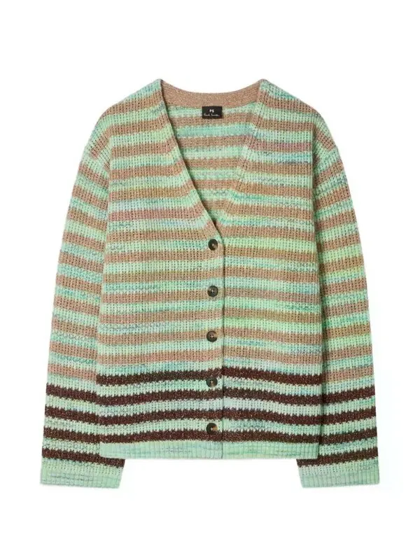 Paul Smith Striped Cardigan - Green