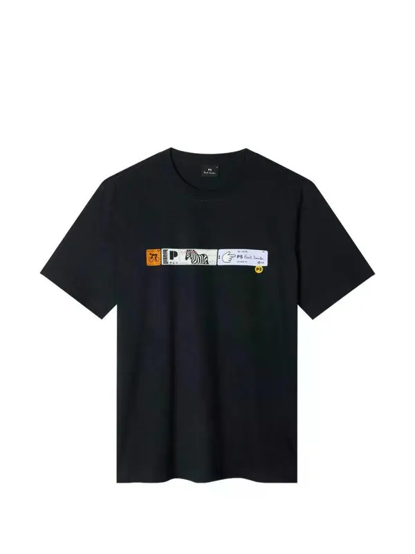 Paul Smith Tickets Graphic T-shirt - Blue