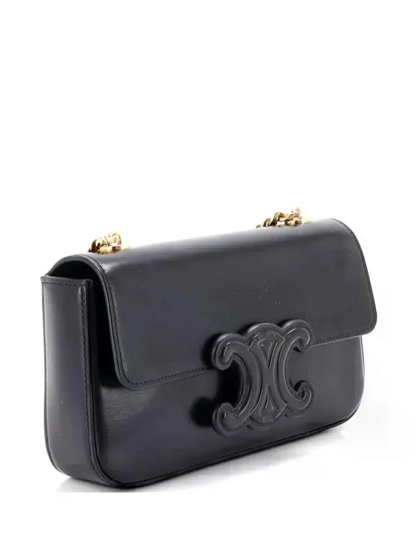 Celine Triomphe Chain Leather Shoulder Bag