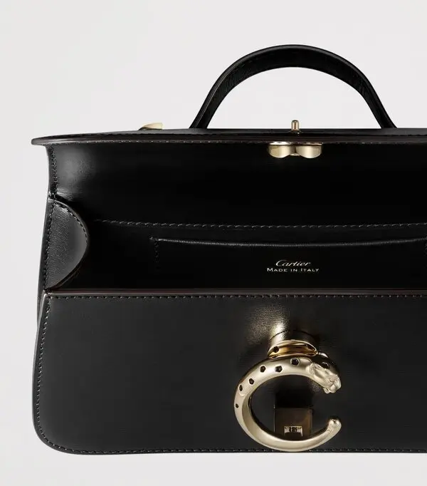Cartier Small Leather Panthère Top-handle Bag