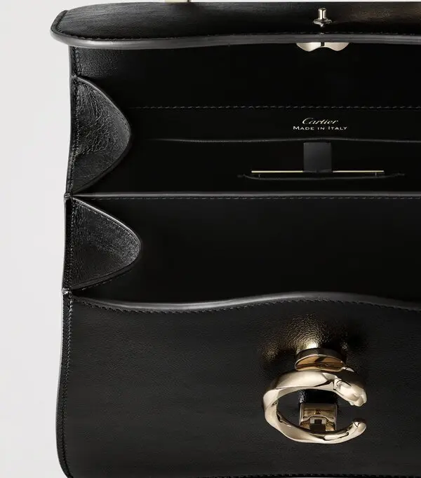 Cartier Mini Leather Panthère Top-handle Bag