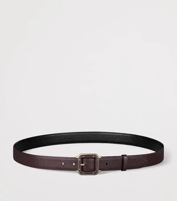 Cartier Santos De Reversible Leather Belt