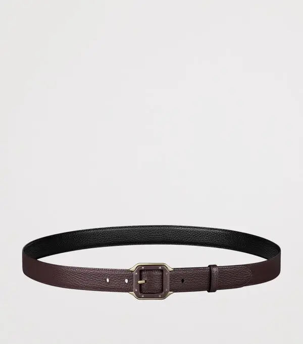 Cartier Santos De Reversible Leather Belt