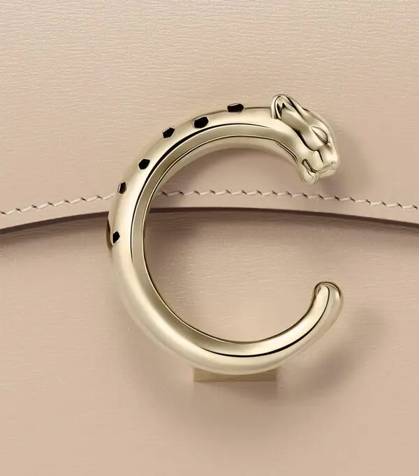 Cartier Panthère De Top-handle Bag - Beige