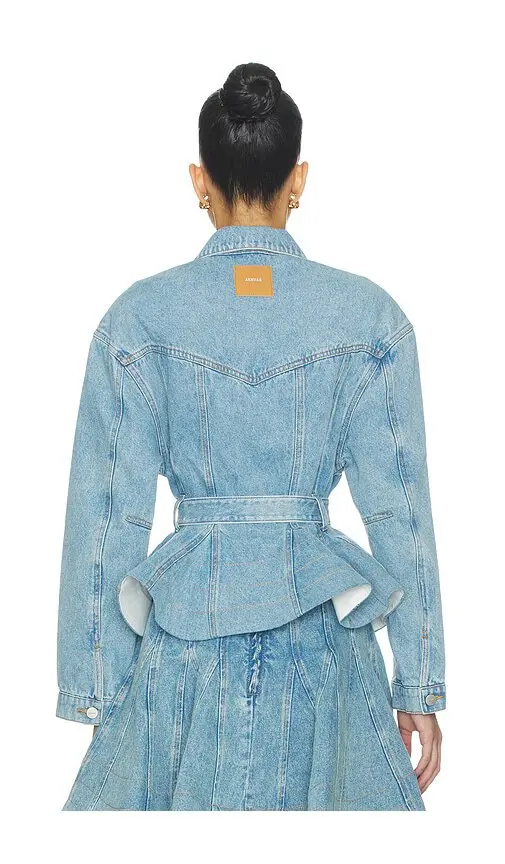 AKNVAS Alex Peplum Denim Jacket