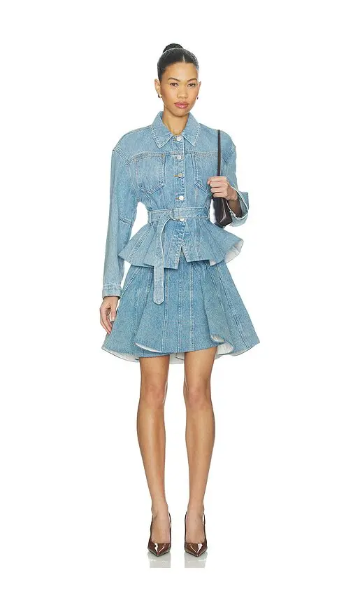 AKNVAS Alex Peplum Denim Jacket