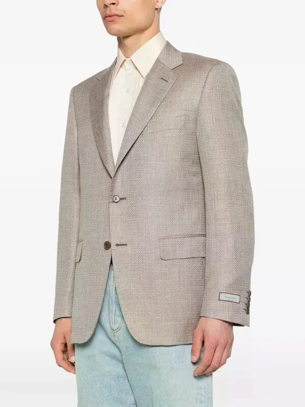 Canali Textured Blazer - Neutrals