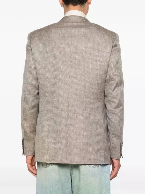 Canali Textured Blazer - Neutrals