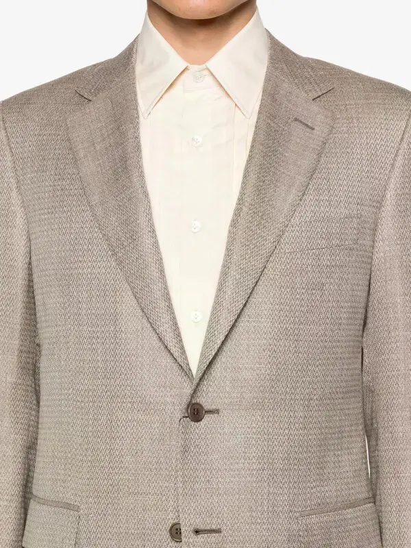 Canali Textured Blazer - Neutrals