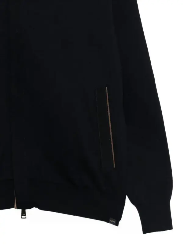 Paul & Shark Virgin Wool Zip-up Cardigan