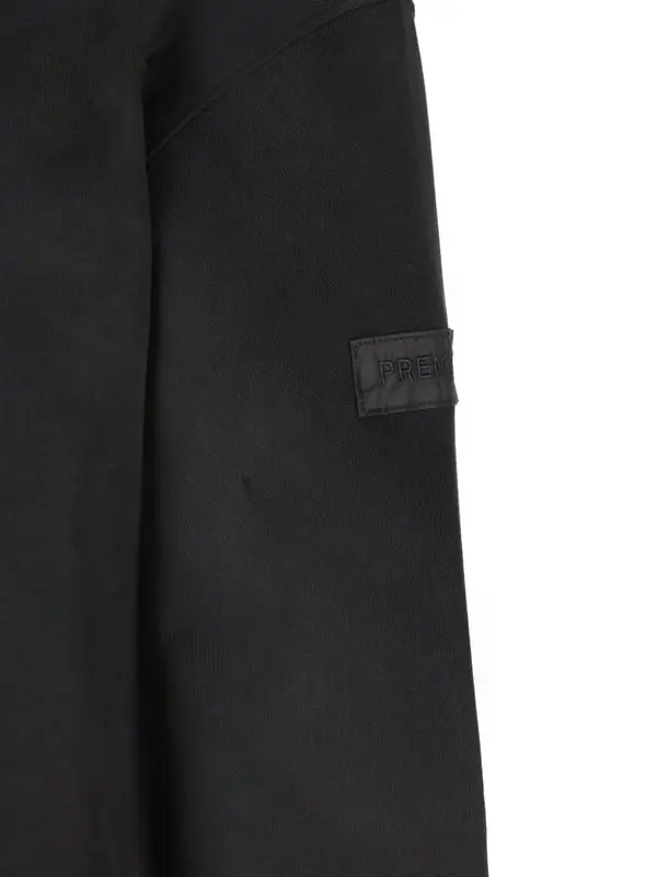 Premiata Crew Neck Sweatshirt With Logo Patch - Black