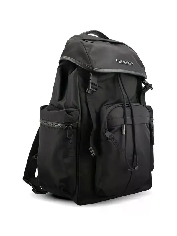 Premiata Logo Plaque Buckled Backpack