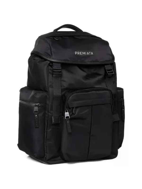 Premiata Logo Plaque Buckled Backpack