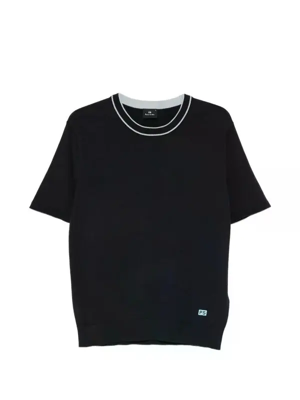 Paul Smith Logo-embroidered T-shirt - Blue