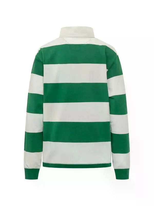 WOC Striped Long-sleeve Polo Shirt