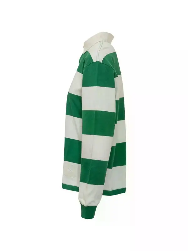 WOC Striped Long-sleeve Polo Shirt