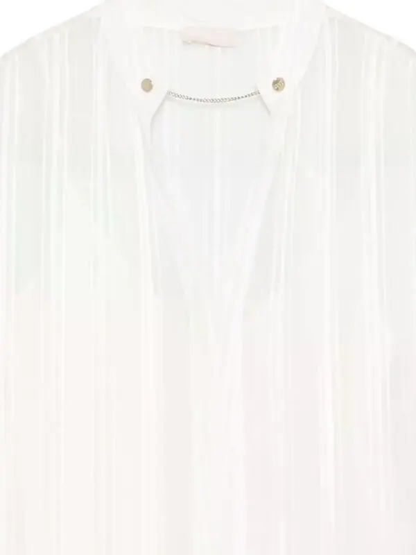 Liu Jo Striped Top With Chain Detail