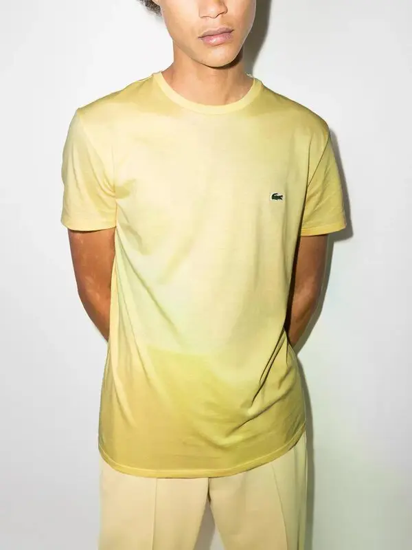 Lacoste Logo-patch Cotton T-shirt - Yellow