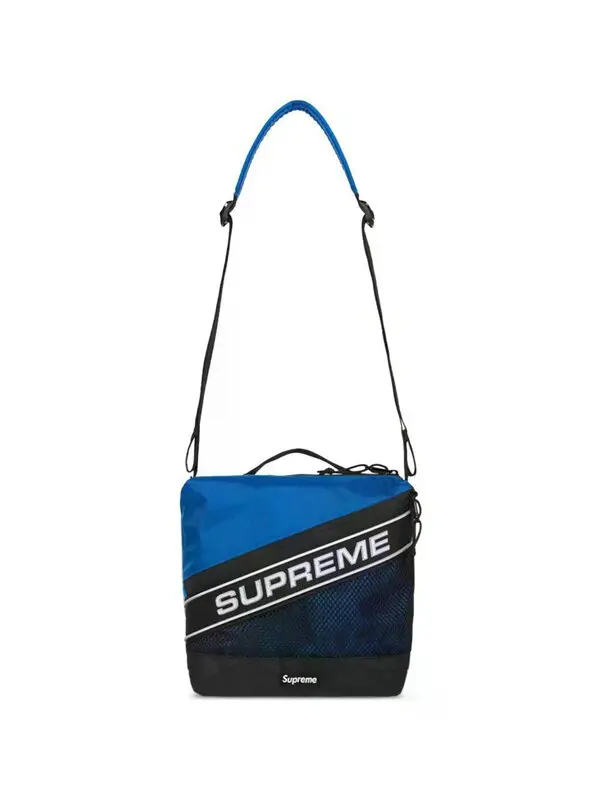 Supreme Logo-detail Shoulder Bag - Blue