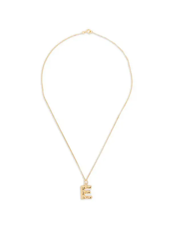 Completedworks Tone E Initial Pendant Necklace