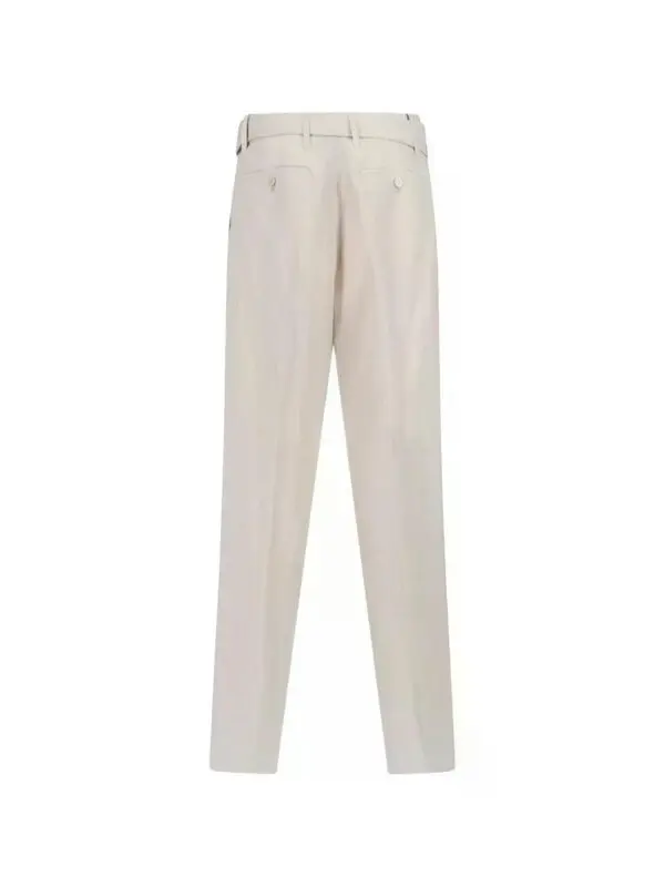 LARDINI Belted Tailored Trousers