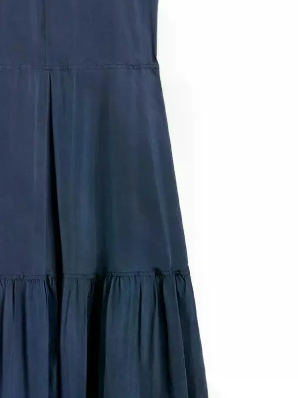 Aspesi Sleeveless Tiered Midi Dress - Blue