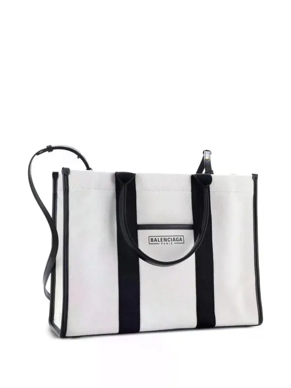 Balenciaga Hardware Canvas Medium Tote Bag - Neutrals
