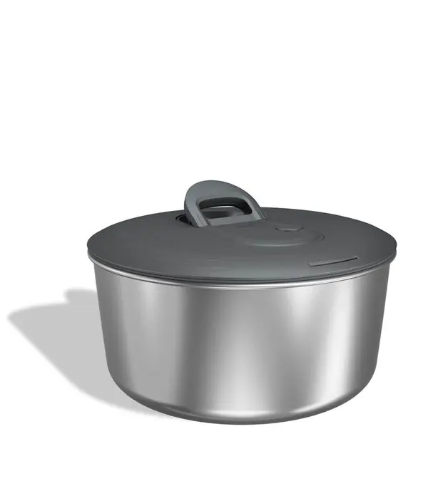 COLE & MASON Large Easy Spin Salad Spinner - Grey