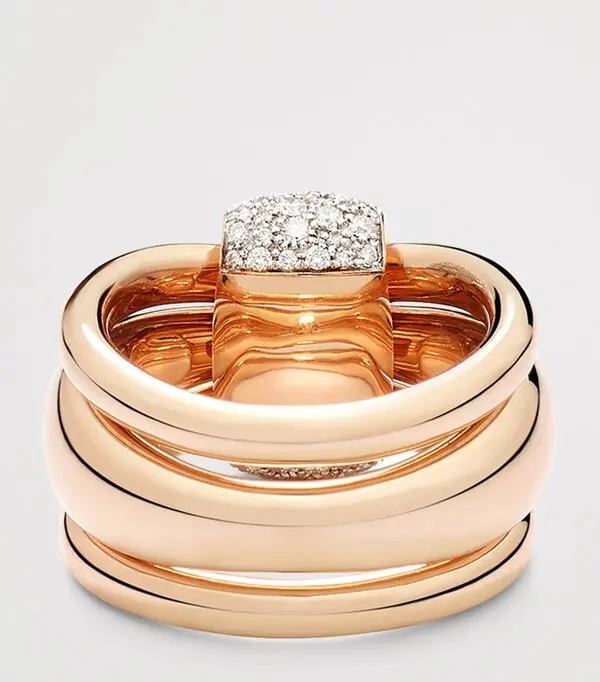 Pomellato Rose Gold And Diamond Ring