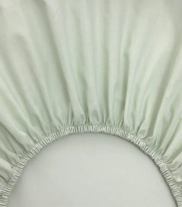 YVES DELORME Batiste Amande Fitted Sheet - Green