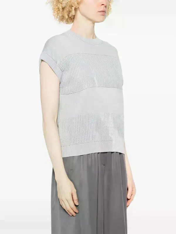 Peserico Ribbed Knit Vest