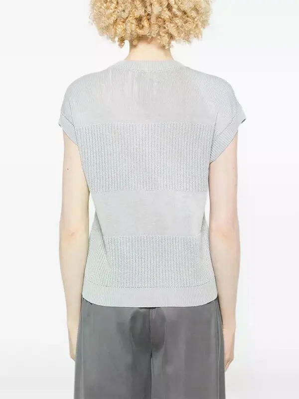 Peserico Ribbed Knit Vest