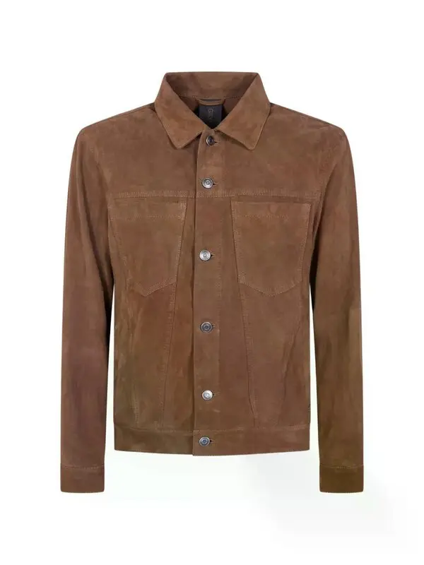 GIORGIO BRATO Suede Button Jacket