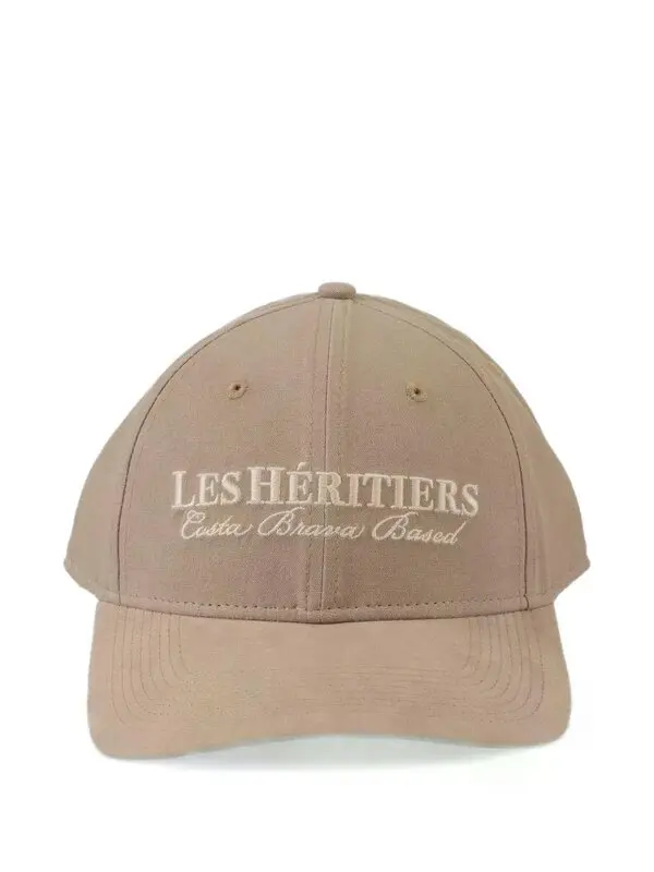 LES HÉRITIERS Logo-embroidery Baseball Cap - Neutrals