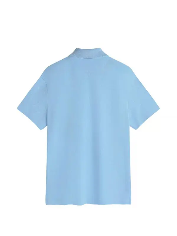 LES HÉRITIERS Chest-detail Polo Shirt - Blue