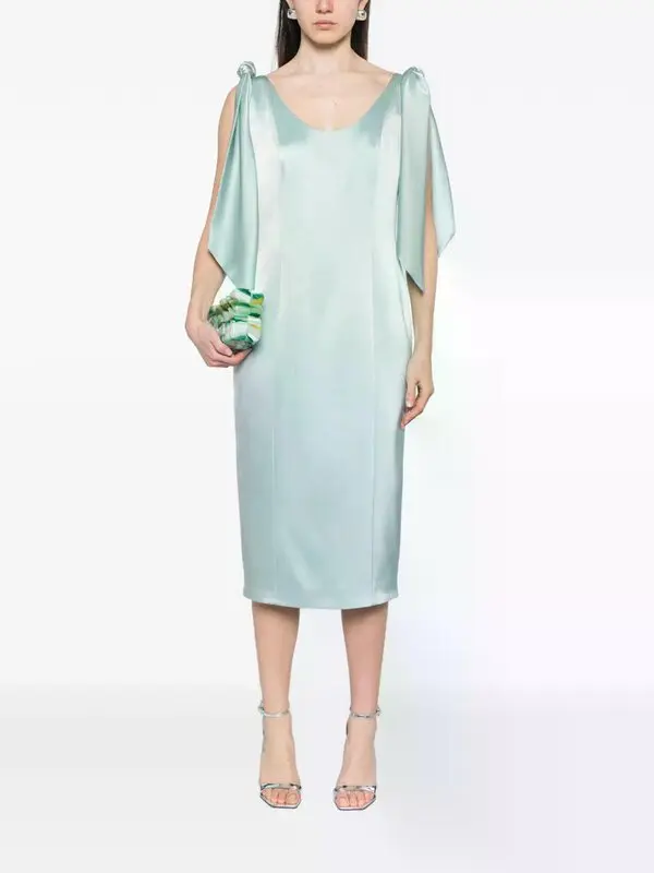 FELY CAMPO Draped Midi Dress