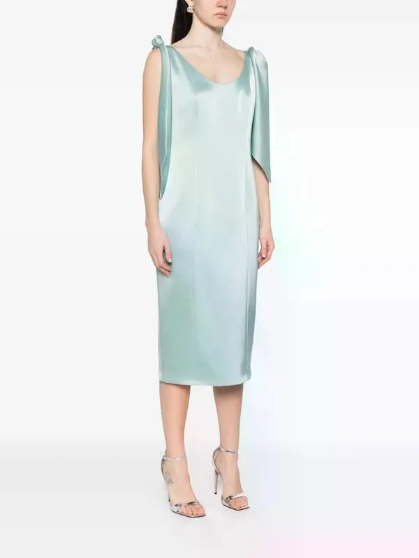 FELY CAMPO Draped Midi Dress