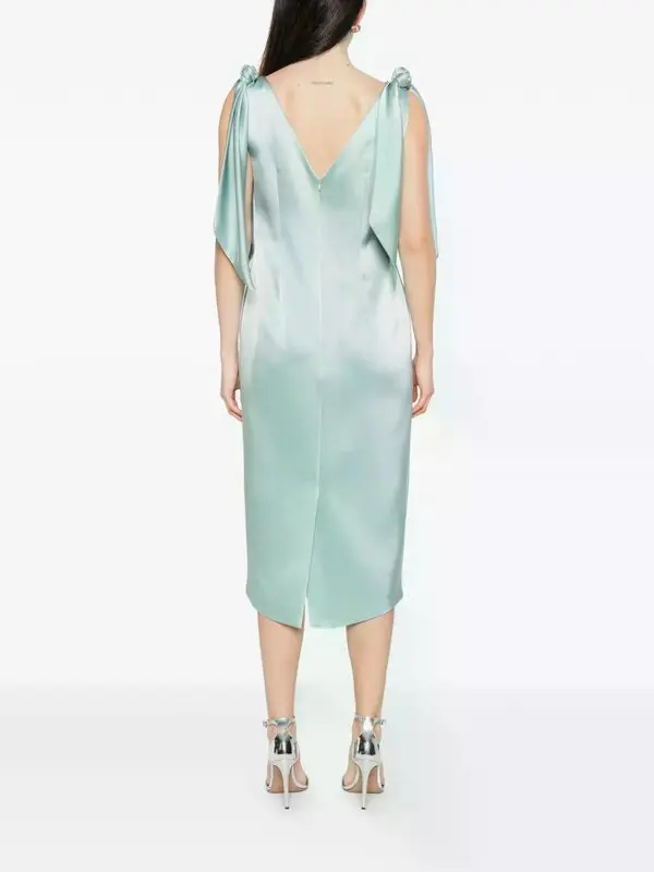 FELY CAMPO Draped Midi Dress