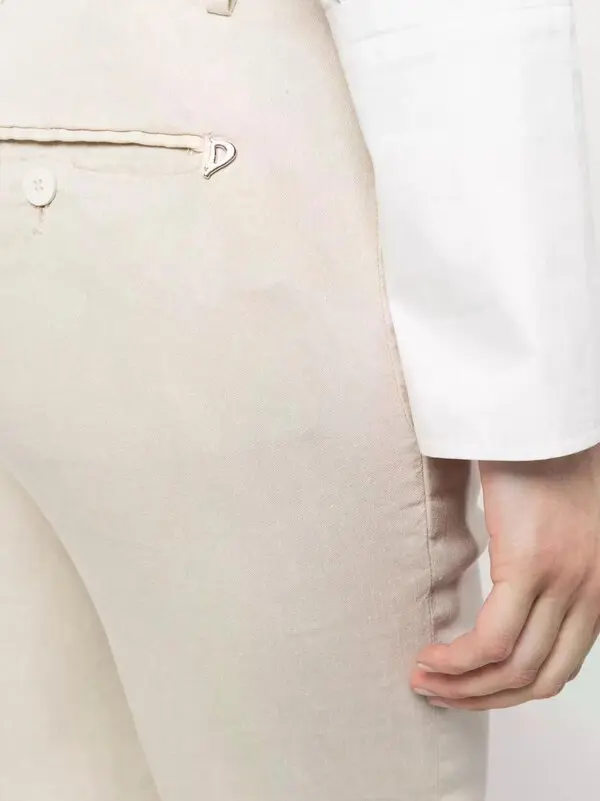 DONDUP Slim Cropped Trousers - Neutrals