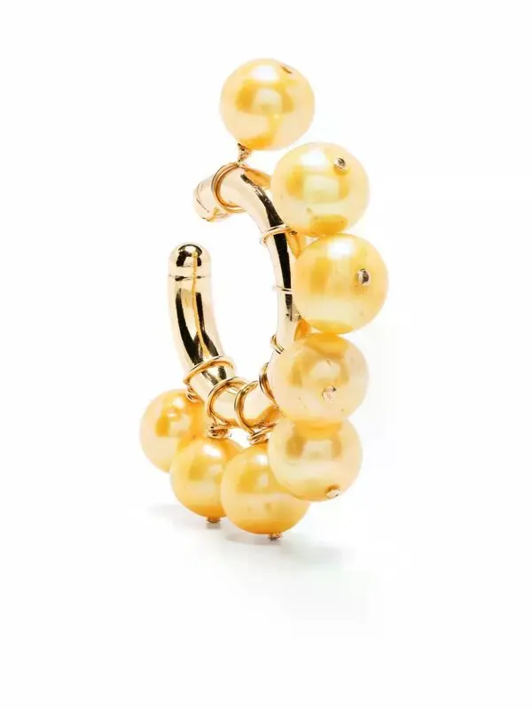Éliou Maia Bead-embellished Ear Cuff - Gold