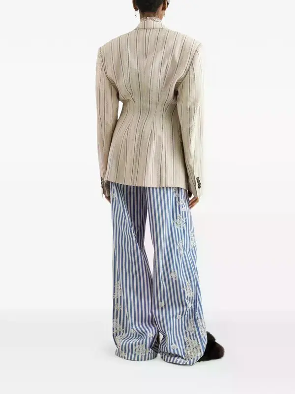Dolce & Gabbana Single-breasted Jacket In Regimental Pinstripe