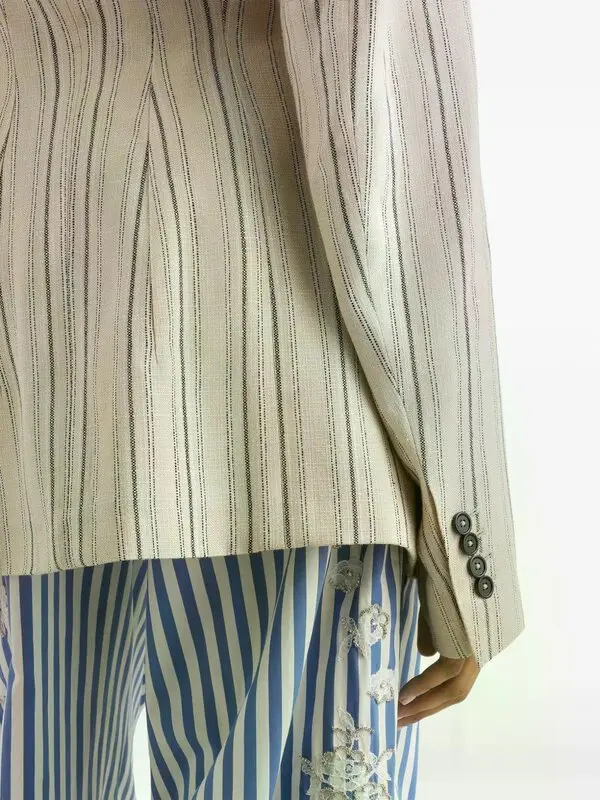 Dolce & Gabbana Single-breasted Jacket In Regimental Pinstripe