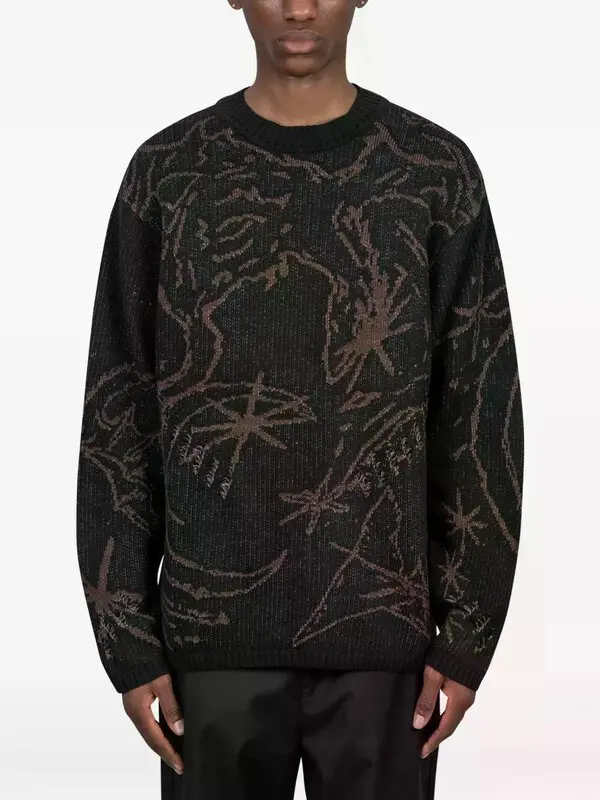 ROA Graphic Crew Neck Sweater