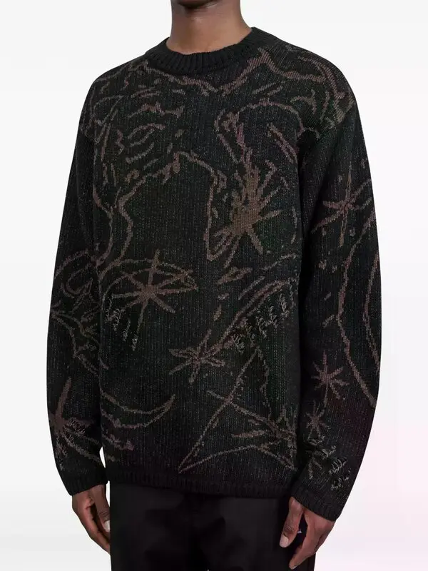 ROA Graphic Crew Neck Sweater
