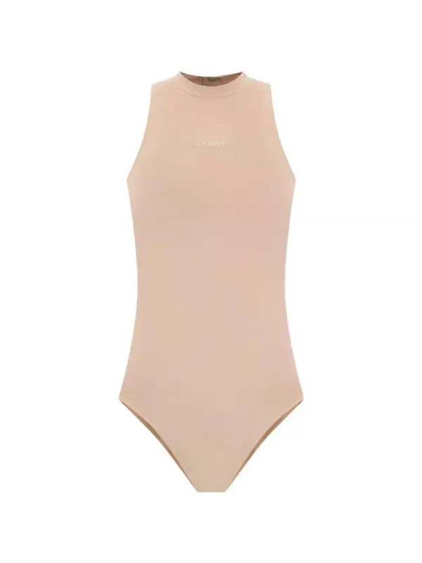 Vetements Sleeveless Logo Bodysuit - Neutrals